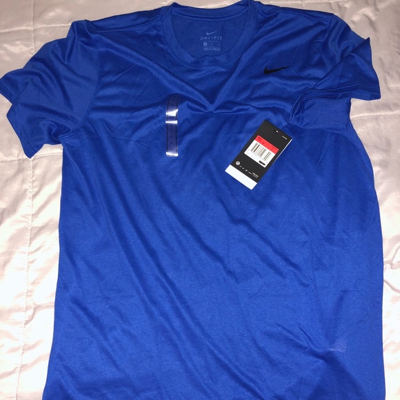 Nike | Shirts | Blue Nike Drifit Size Large New With Tags | Poshmark